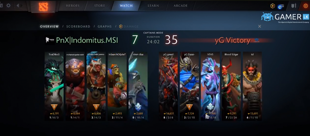 PnX Indomitus Takes Sri Lankan Esports International - Gamer.LK