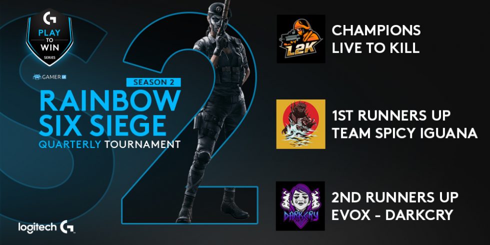 Team Live to Kill take home the gold at the Logitech G Play to Win R6 ...